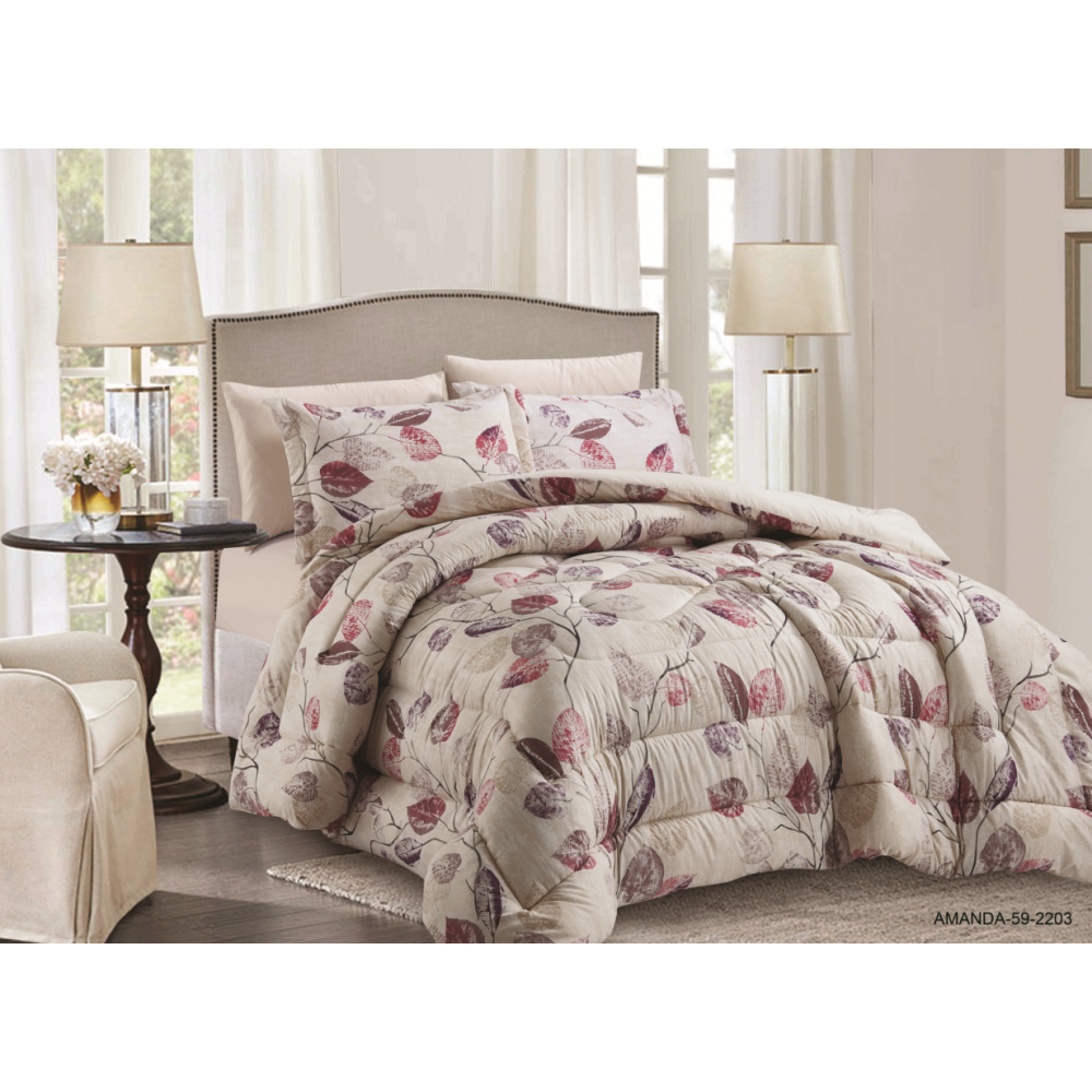 6-Piece Double Super King Size Comforter Set