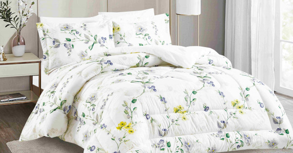 6-Piece Double Super King Size Comforter Set