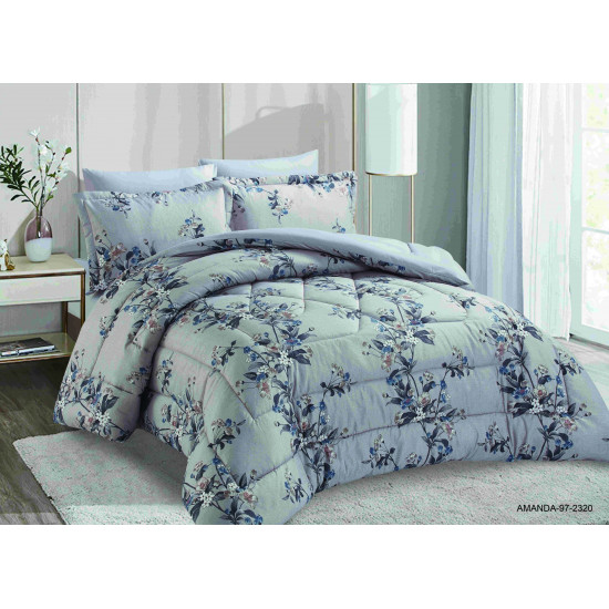 6-Piece Double Super King Size Comforter Set