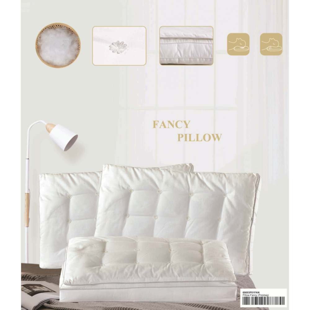 PROFESSOR LUXURY PILLOW-FANCY COTTON (50x75 cm)-ULTRA SOFT