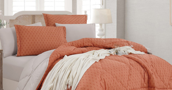 6-Piece Double Super King Size Comforter Set