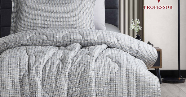 4-Piece Single Size Comforter Set - 100% Cotton